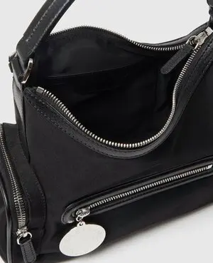 Stella McCartney Pocket Detailed Shoulder Bag - Black