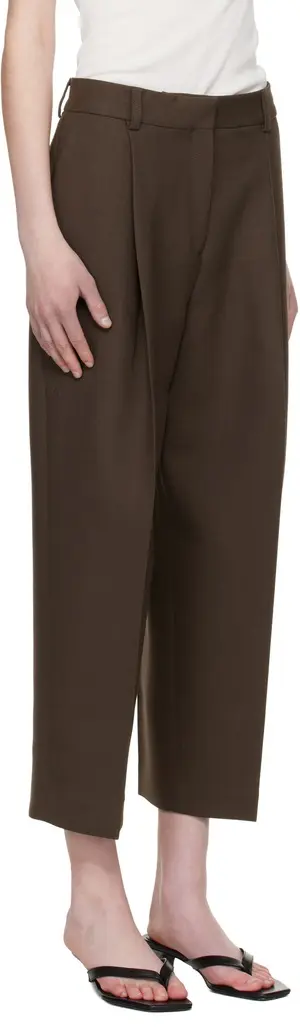 TOTEME Pauli Pleated Tapered Twill Trousers