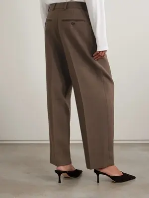 TOTEME Pauli Pleated Tapered Twill Trousers
