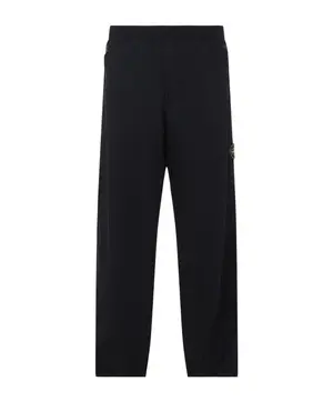 Stone Island Logo Patch Pants - Black