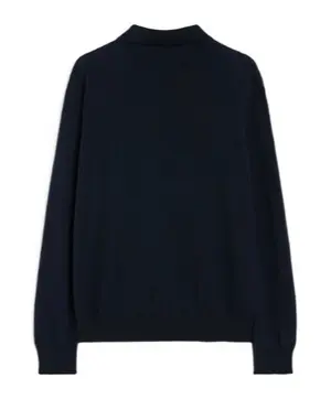 JIL SANDER Lightweight Wool Polo Sweater