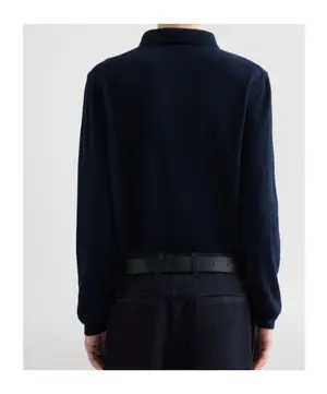 JIL SANDER Lightweight Wool Polo Sweater