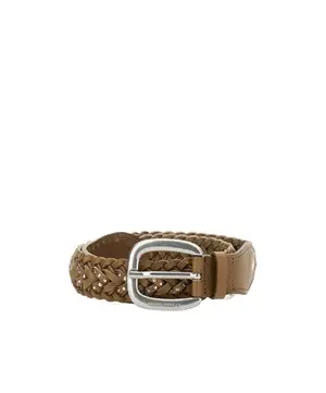 GOLDEN GOOSE Braided Buckle Belt - Multicolor