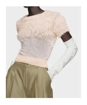MAISON MARGIELA Textured Silk Knit Top