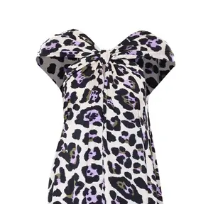 Essentiel Antwerp Jaycee Leopard Print Maxi Dress - Black