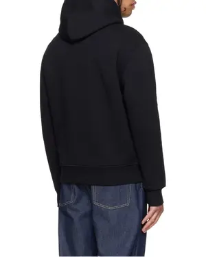 AMI Paris De Coeur Drawstring Hoodie - Black