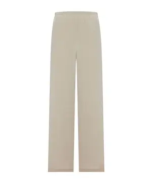 Max Mara Wide Leg Elasticated Trousers - Beige