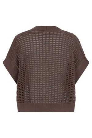 Peserico Open Knit V-neck Cardigan
