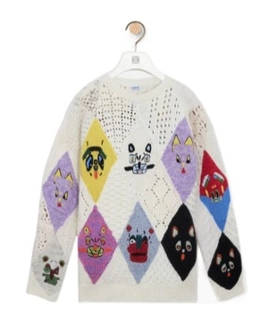 Loewe X Louis Wain Futuristic Cat Sweater - Multicolour