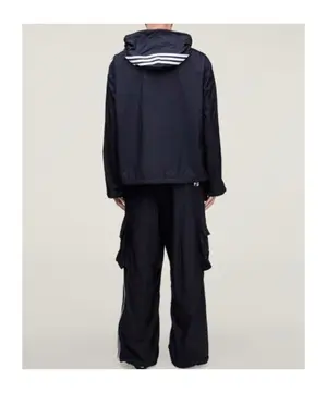 Y3 Lightweight Hooded Jacket With 3-stripes