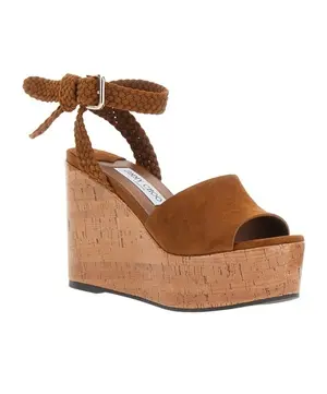 JIMMY CHOO Jori 100 Platform Sandals - Brown