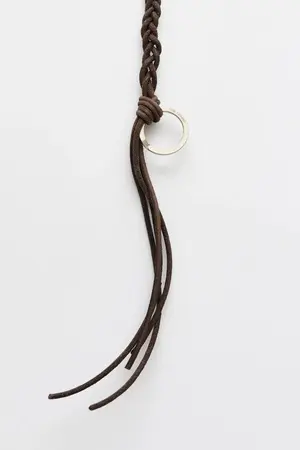 Our Legacy Braided Leather Necklace - Brown