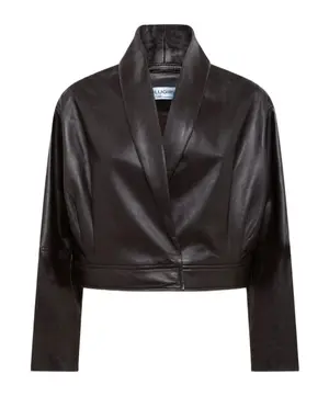 BLUGIRL Long Sleeve Leather Jacket