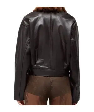 BLUGIRL Long Sleeve Leather Jacket