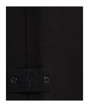 Stone Island Wool Cotton Sweatpants - Black