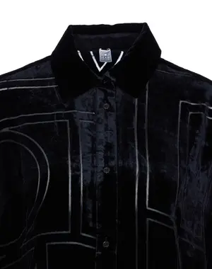 TOTEME Oversized Devoré Shirt - No