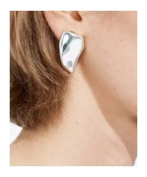Bottega Veneta Small Prisma Earrings - Gray