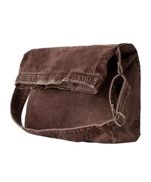 Our Legacy Washed Canvas Messenger Bag - Red