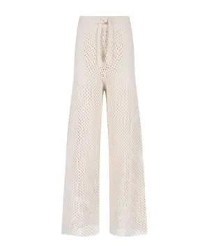 GOLDEN GOOSE Open-knit Wide-leg Drawstring Pants - No
