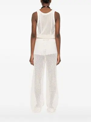 GOLDEN GOOSE Open-knit Wide-leg Drawstring Pants - No