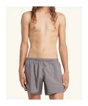COURREGES Elasticated Waistband Swim Shorts - Gray