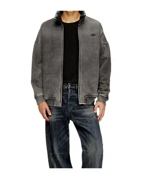 DIESEL® Full-zip Embroidered Logo Jacket
