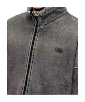 DIESEL® Full-zip Embroidered Logo Jacket