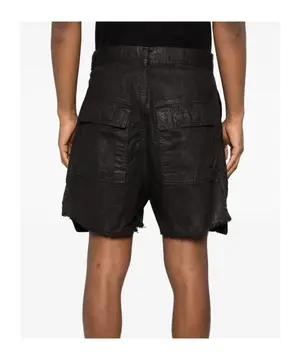 Rick Owens Bauhaus Zip Cargo Shorts - Black