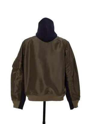 Sacai Sponge Hooded Zip-up Jacket - No