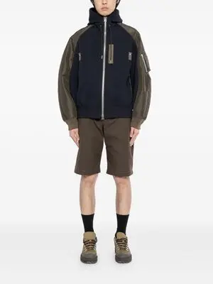 Sacai Sponge Hooded Zip-up Jacket - No