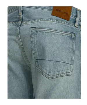 TOM FORD Faded Straight-leg Jeans - Gray