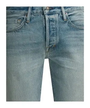 TOM FORD Faded Straight-leg Jeans - Gray