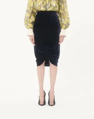 Valentino Garavani Velvet Skirt - Black