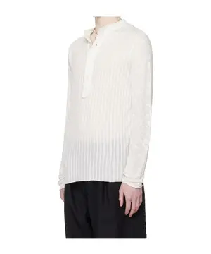 EDWARD CUMING Kitchen Curtain Stacked Long-sleeved Henley Shirt