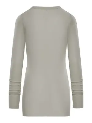Rick Owens Long Sleeve Knitted T-shirt - No