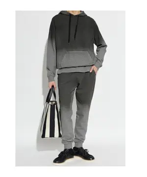 Moschino Ombre Logo Hoodie - Grey