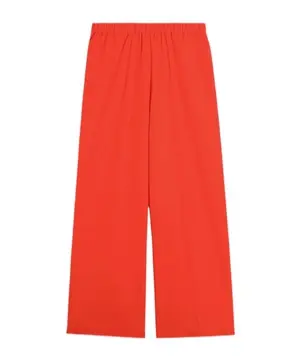Aspesi Elastic Waist Straight Leg Casual Pants - Red