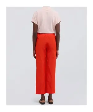 Aspesi Elastic Waist Straight Leg Casual Pants - Red