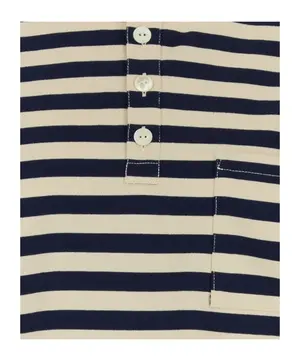 Junya Watanabe Striped Long-sleeve Henley T-shirt