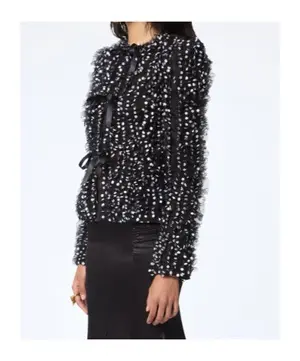 Nina Ricci Polka Dot Tie-front Jacket