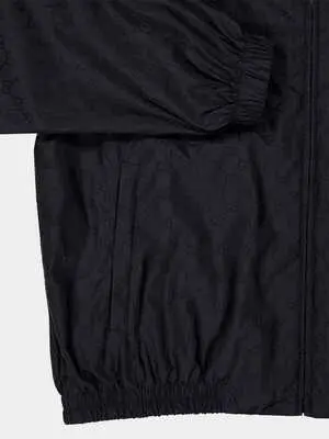 Gucci Gg Monogram Zip-up Hooded Jacket