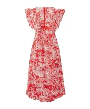 Stella McCartney Printed Silk Midi Dress