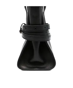 Moschino Buckle Decorated Handbag - Black