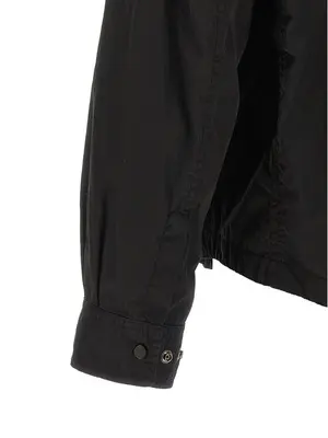 C.P. COMPANY Chrome-r Lens Overshirt - Black