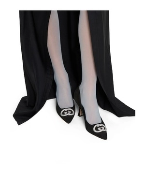 Gucci Crystal Interlocking G Pumps