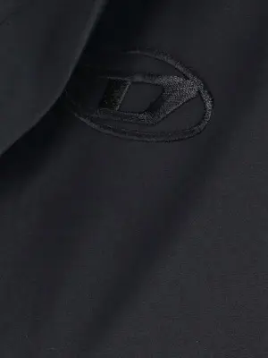 DIESEL® V-neck Long Sleeve Wrap Shirt - Black