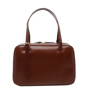 A.p.c. Logo Printed Shoulder Bag - Brown