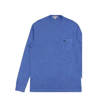 Burberry Logo Round Collar Long-sleeved T-shirt