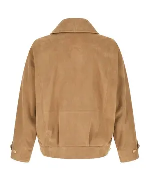 Auralee Suede Bomber Jacket