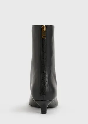 TOTEME Rear-zip Square-toe Ankle Boots